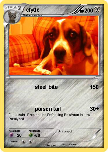 Pokémon clyde 41 41 - steel bite - My Pokemon Card
