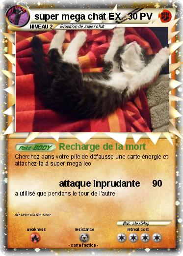 Pokémon super mega chat EX - Recharge de la mort - Ma carte Pokémon