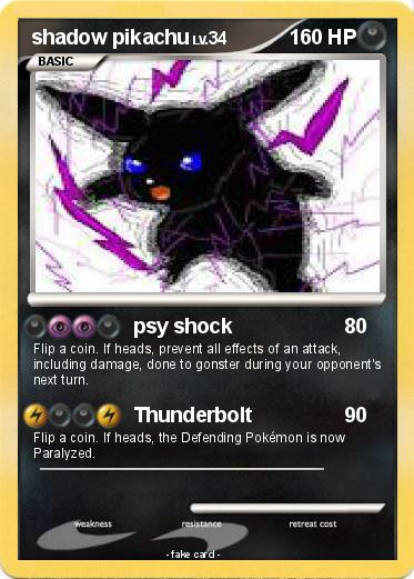 Pokémon shadow pikachu 864 864 - psy shock - My Pokemon Card