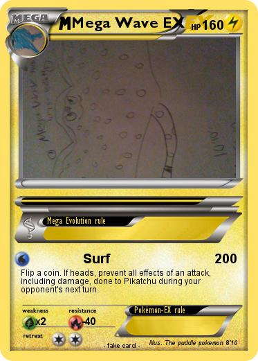 Pokémon Mega Wave EX - Surf - My Pokemon Card