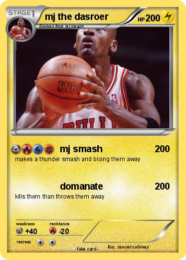 Pokémon mj the dasroer - mj smash - My Pokemon Card