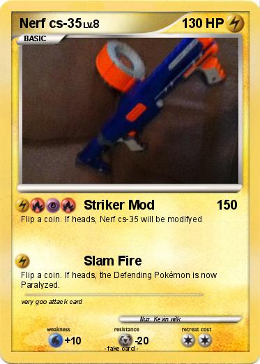 Pokémon Nerf cs 35 35 - Striker Mod - My Pokemon Card