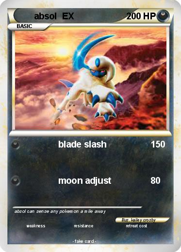 Pokémon absol EX 62 62 - blade slash - My Pokemon Card