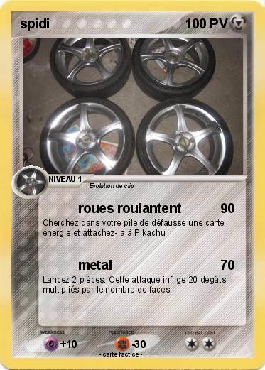 Pokémon spidi 3 3 - roues roulantent - Ma carte Pokémon