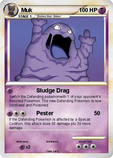 Pokémon Muk 49 49 - Sludge Drag - My Pokemon Card