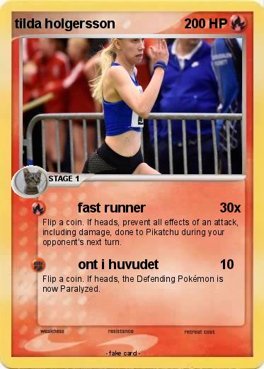 Pokémon tilda holgersson - fast runner - My Pokemon Card