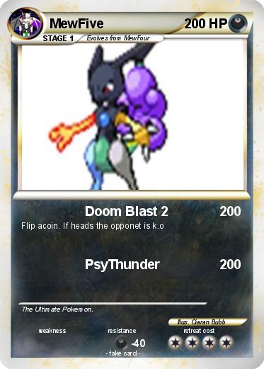 Pokémon MewFive 40 40 - Doom Blast 2 - My Pokemon Card