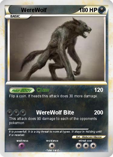 Pokémon WereWolf 143 143 - Claw - My Pokemon Card