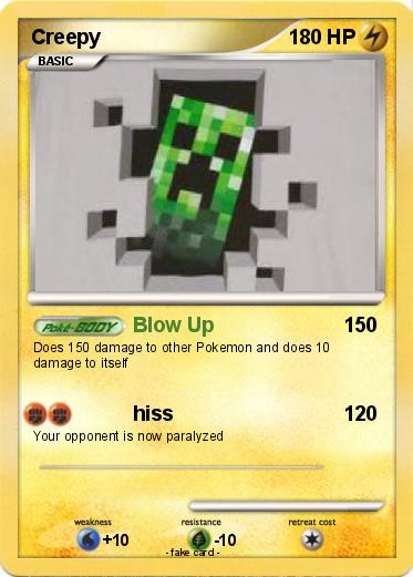 Pokémon Creepy 352 352 - Blow Up - My Pokemon Card