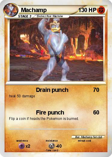 Pokémon Machamp 401 401 - Drain punch - My Pokemon Card