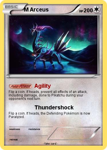Pokémon M Arceus 192 192 - Agility - My Pokemon Card