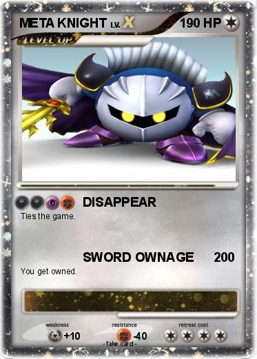 Pokémon META KNIGHT 538 538 - DISAPPEAR - My Pokemon Card