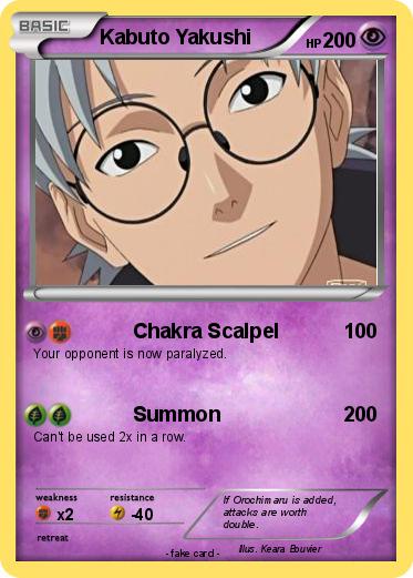 Pokémon Kabuto Yakushi 13 13 - Chakra Scalpel - My Pokemon Card