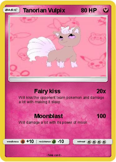 Pokémon Tanorian Vulpix - Fairy kiss - My Pokemon Card