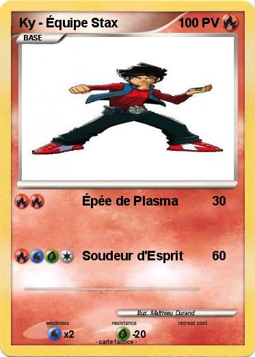 Pokémon Ky Equipe Stax - Épée de Plasma - Ma carte Pokémon