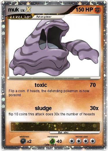 Pokémon muk 6 6 - toxic - My Pokemon Card