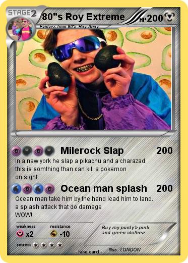 Pokémon 80 s Roy Extreme - Milerock Slap - My Pokemon Card