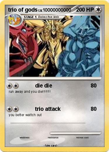 Pokémon trio of gods - die die - My Pokemon Card