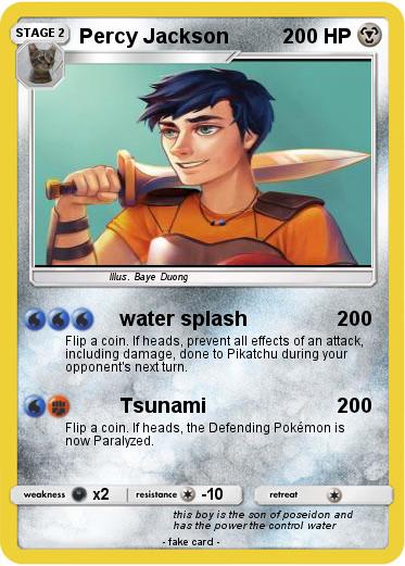 Pokémon Percy Jackson 618 618 - water splash - My Pokemon Card