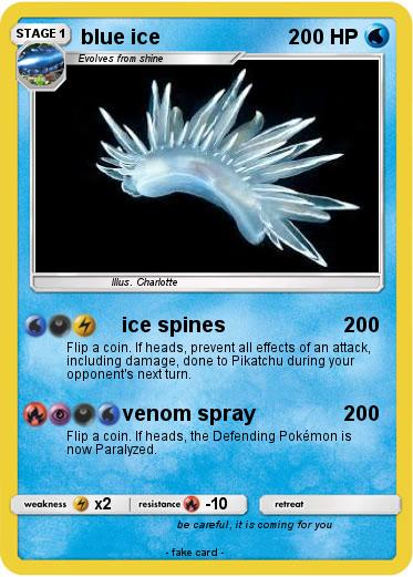 Pokémon blue ice 8 8 - ice spines - My Pokemon Card