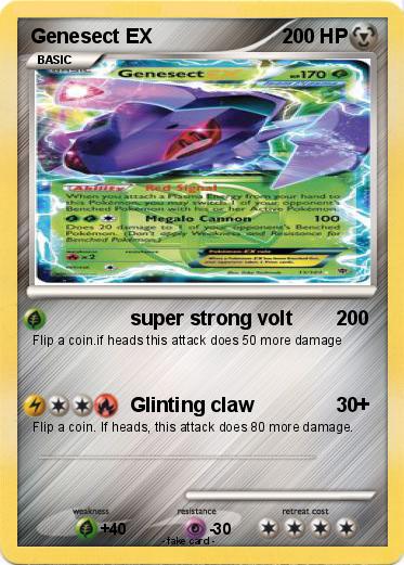 Pokémon Genesect EX 71 71 - super strong volt - My Pokemon Card