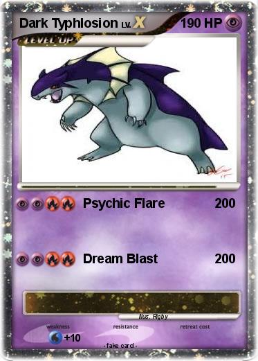 Pokémon Dark Typhlosion 16 16 - Psychic Flare - My Pokemon Card