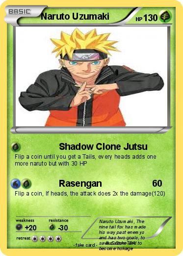 Pokémon Naruto Uzumaki 703 703 - Shadow Clone Jutsu - My Pokemon Card