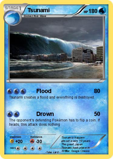 Pokémon Tsunami 232 232 - Flood - My Pokemon Card