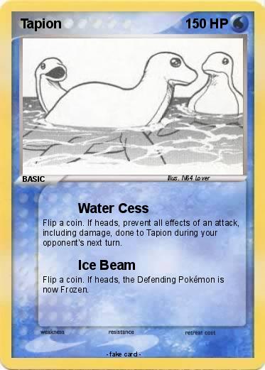 Pokémon Tapion 25 25 - Water Cess - My Pokemon Card