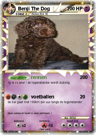 Pokémon Benji The Dog - rennen - My Pokemon Card