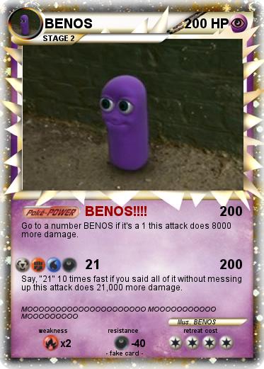 Pokémon BENOS - BENOS!!!! - My Pokemon Card