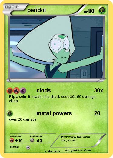 Pokémon peridot 59 59 - clods - My Pokemon Card