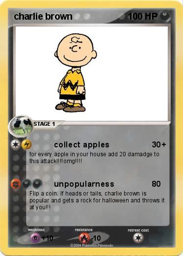 Pokémon charlie brown 3 3 - collect apples - My Pokemon Card