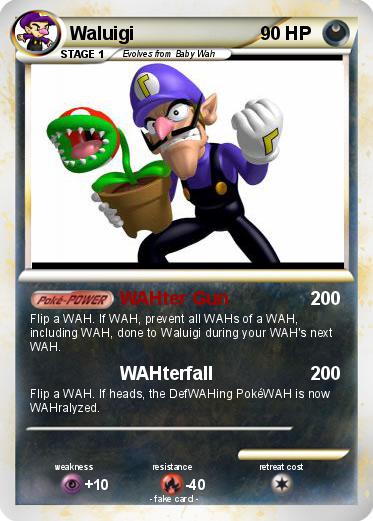 Pokémon Waluigi 355 355 - WAHter Gun - My Pokemon Card
