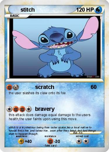 Pokémon stitch 76 76 - scratch - My Pokemon Card