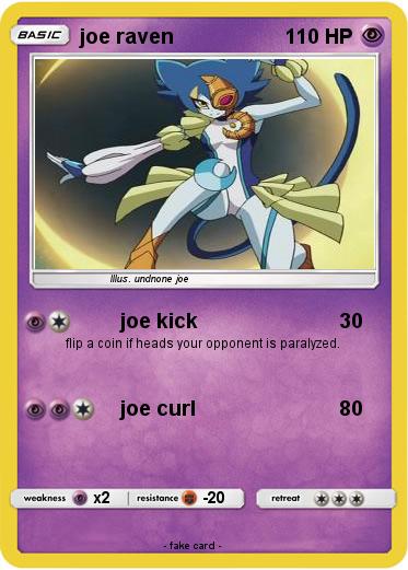 Pokémon joe raven - joe kick - My Pokemon Card