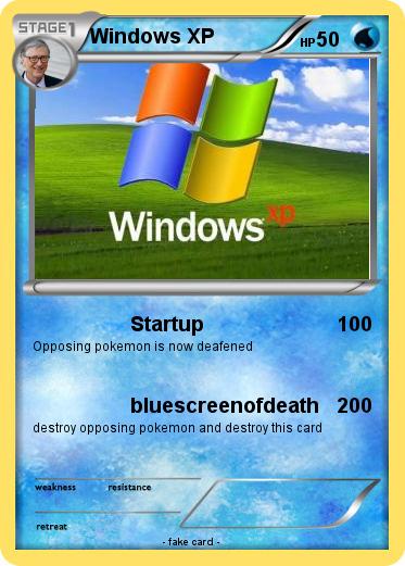 Pokémon Windows XP 146 146 - Startup - My Pokemon Card