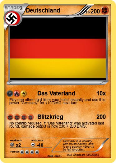 Pokémon Deutschland 10 10 - Das Vaterland - My Pokemon Card