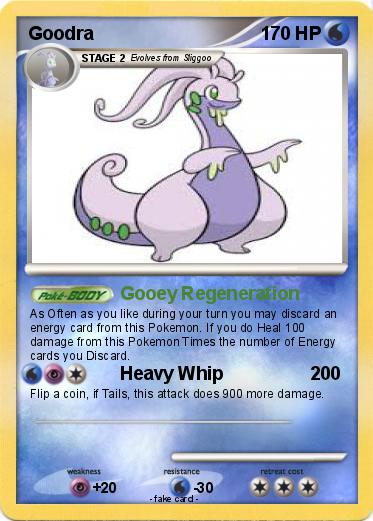 Pokémon Goodra 24 24 - Gooey Regeneration - My Pokemon Card