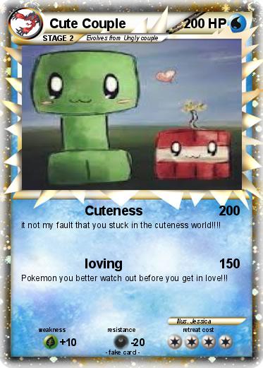 Pokémon Cute Couple 8 8 - Cuteness - My Pokemon Card