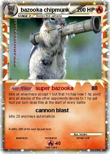 Pokémon bazooka chipmunk - super bazooka - My Pokemon Card