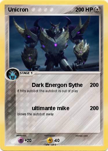 Pokémon Unicron 26 26 - Dark Energon Sythe - My Pokemon Card