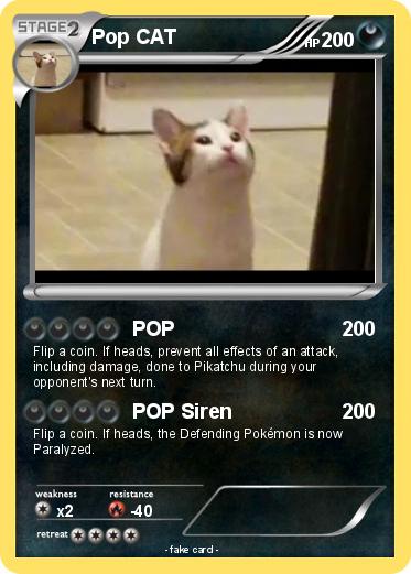 Pokémon Pop CAT 40 40 - POP - My Pokemon Card