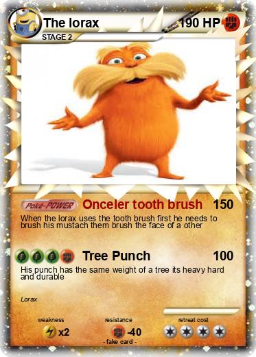 Pokémon The lorax 47 47 - Onceler tooth brush - My Pokemon Card