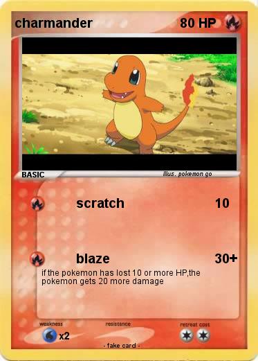 Pokémon charmander 2285 2285 - scratch - My Pokemon Card
