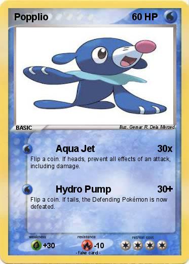 Pokémon Popplio 59 59 - Aqua Jet - My Pokemon Card