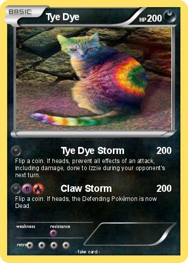 Pokémon Tye Dye 3 3 - Tye Dye Storm - My Pokemon Card