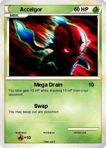 Pokémon Accelgor 31 31 - Mega Drain - My Pokemon Card