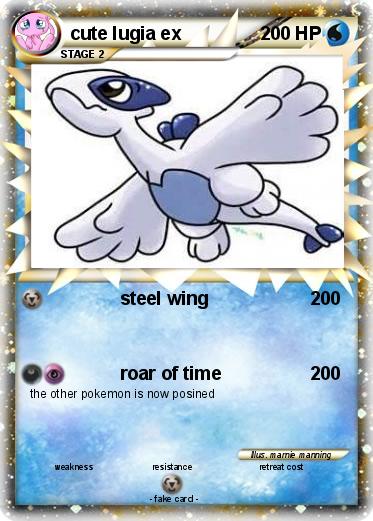 Pokémon cute lugia ex 1 1 - steel wing - My Pokemon Card