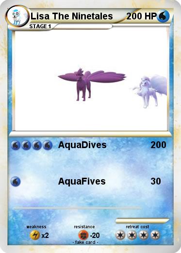 Pokémon Lisa The Ninetales - AquaDives - My Pokemon Card